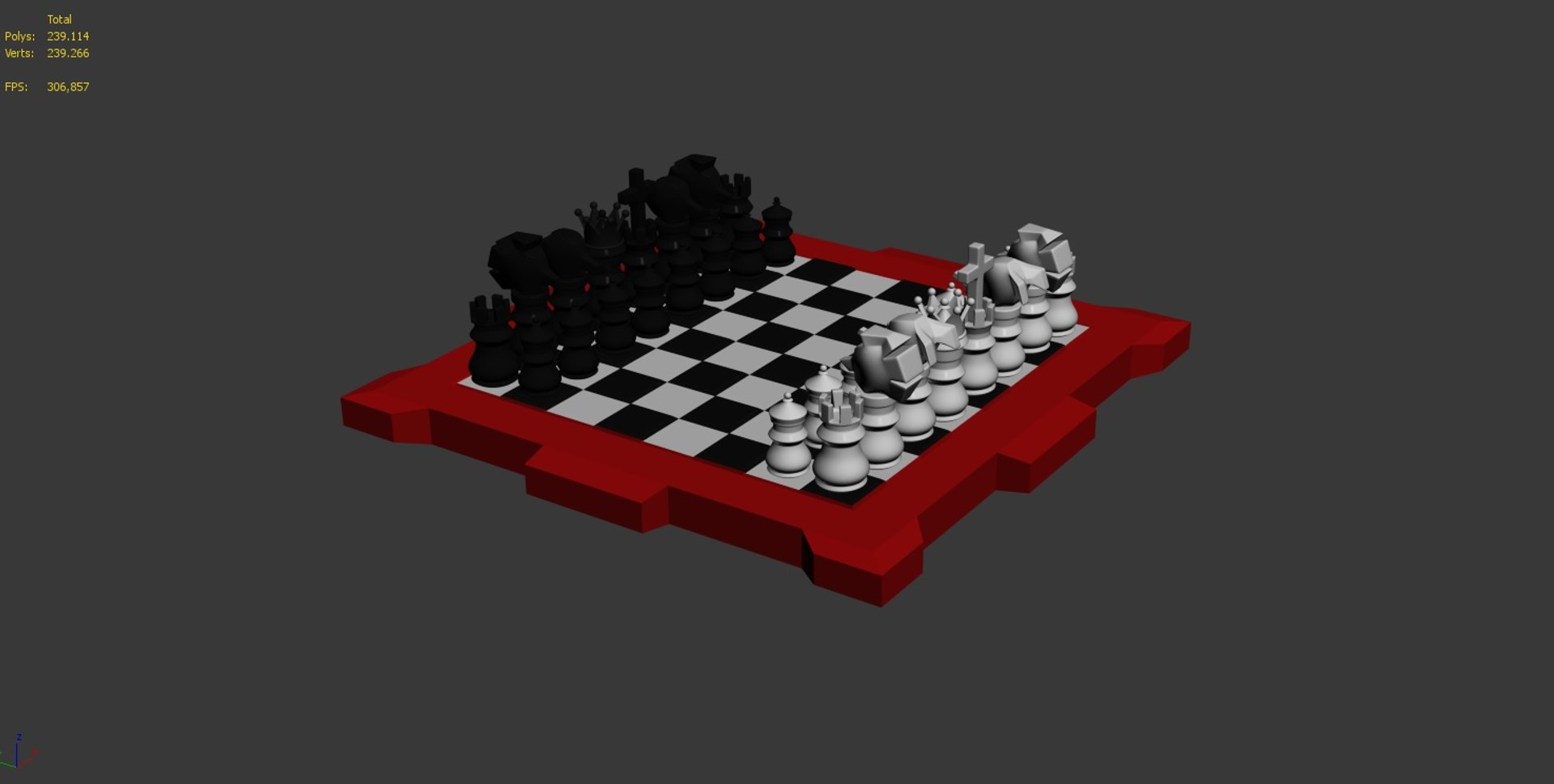 3D model chess set highpoly - TurboSquid 1695691