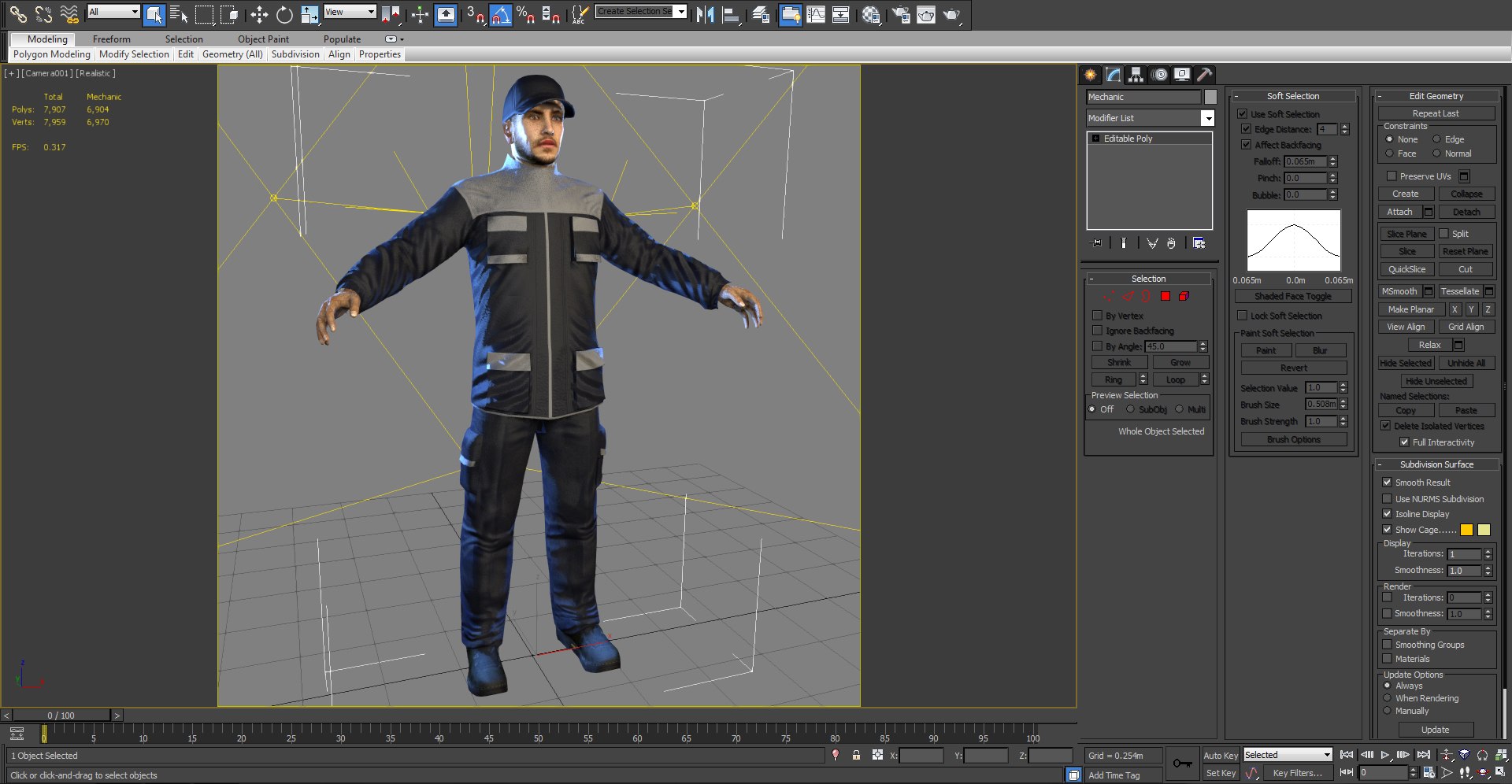 3D Model Mechanic Man - TurboSquid 1412365