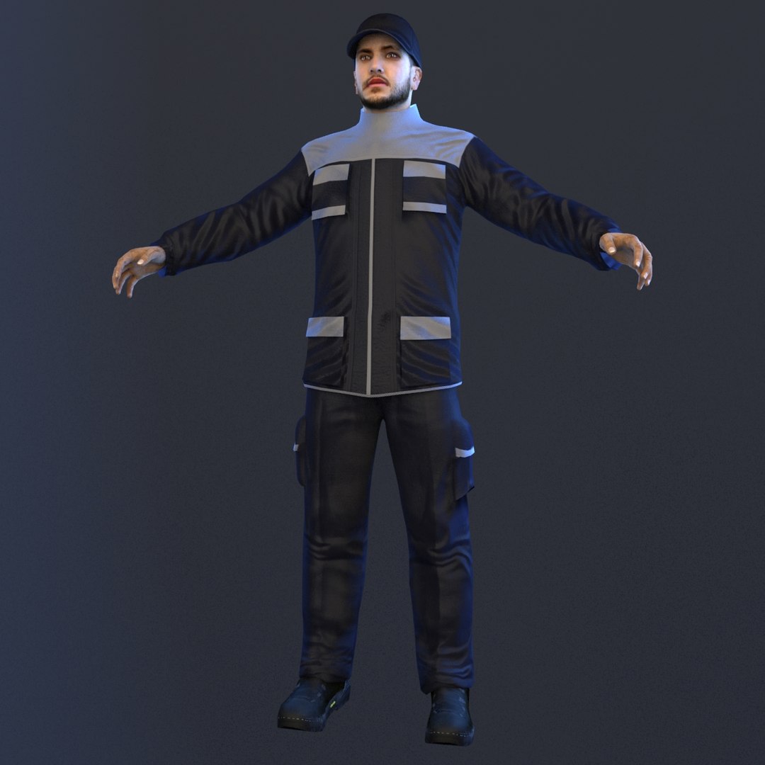 3D Model Mechanic Man - TurboSquid 1412365