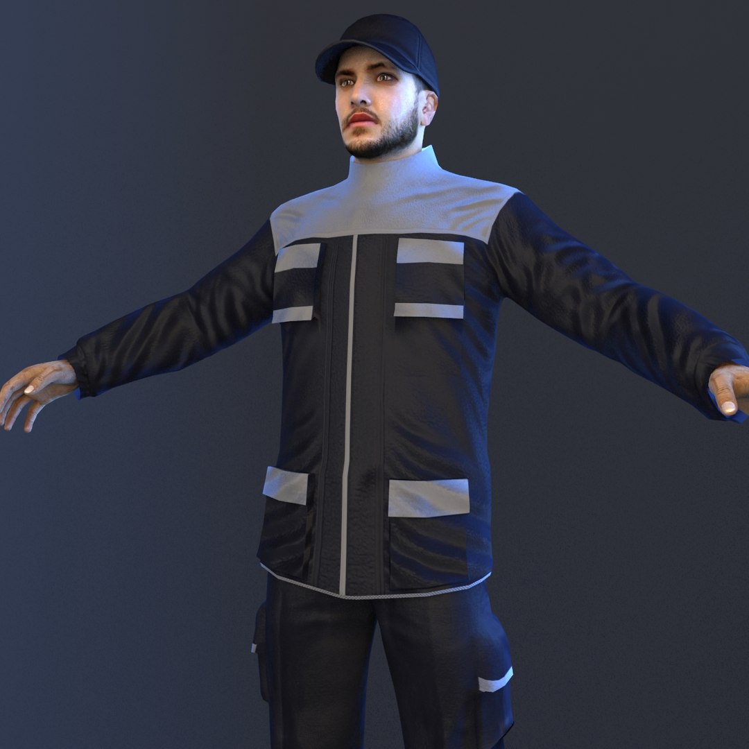 3D Model Mechanic Man - TurboSquid 1412365