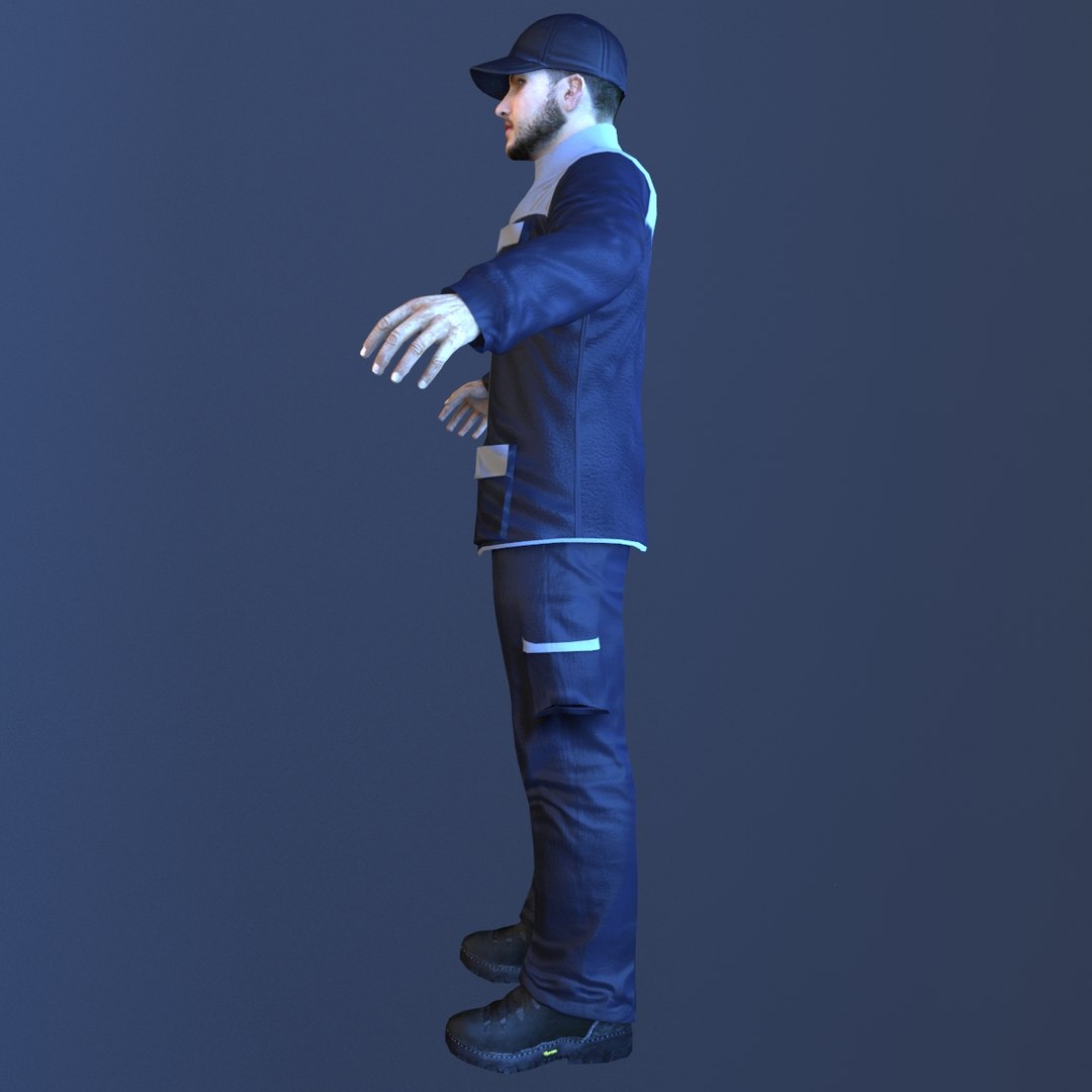 3D Model Mechanic Man - TurboSquid 1412365