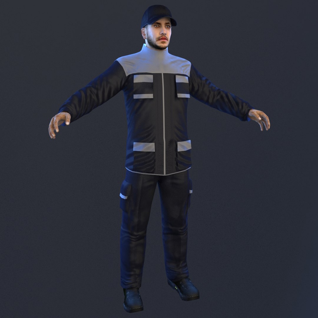 3D Model Mechanic Man - TurboSquid 1412365