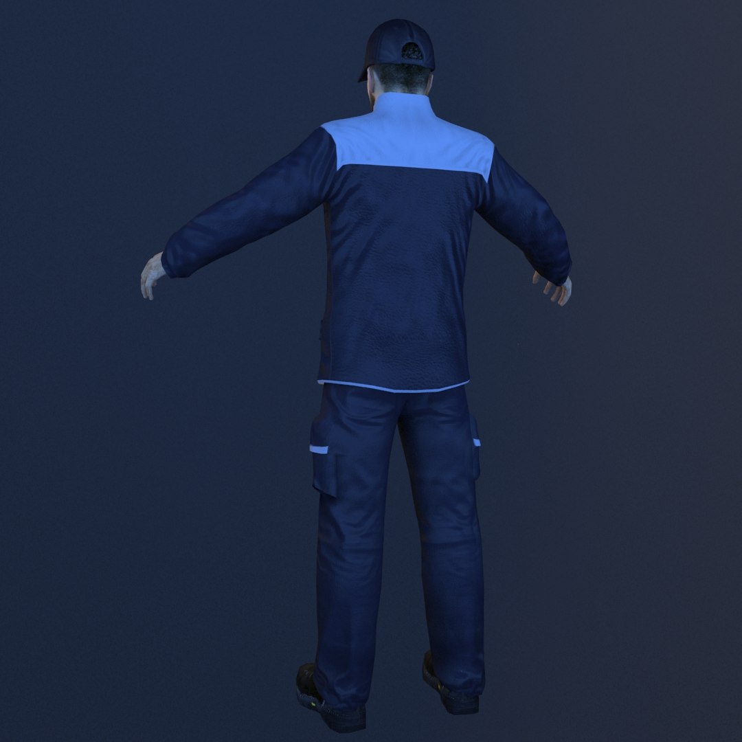 3D Model Mechanic Man - TurboSquid 1412365