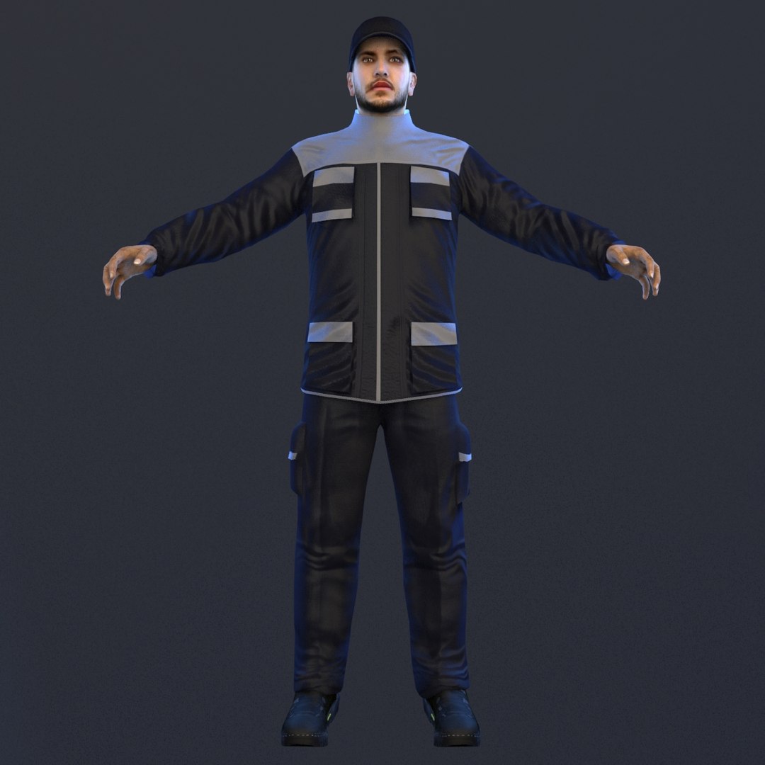 3D Model Mechanic Man - TurboSquid 1412365