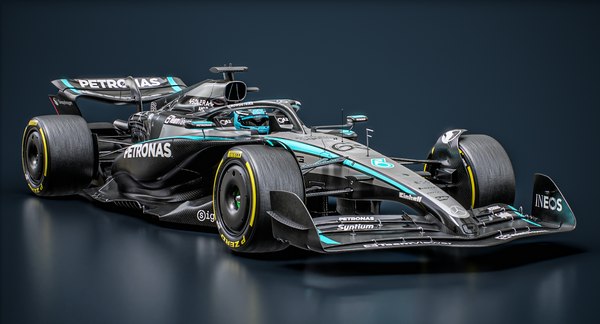 modelo 3d Mercedes F1 W16 2025, coche de carreras de Fórmula 1 ...