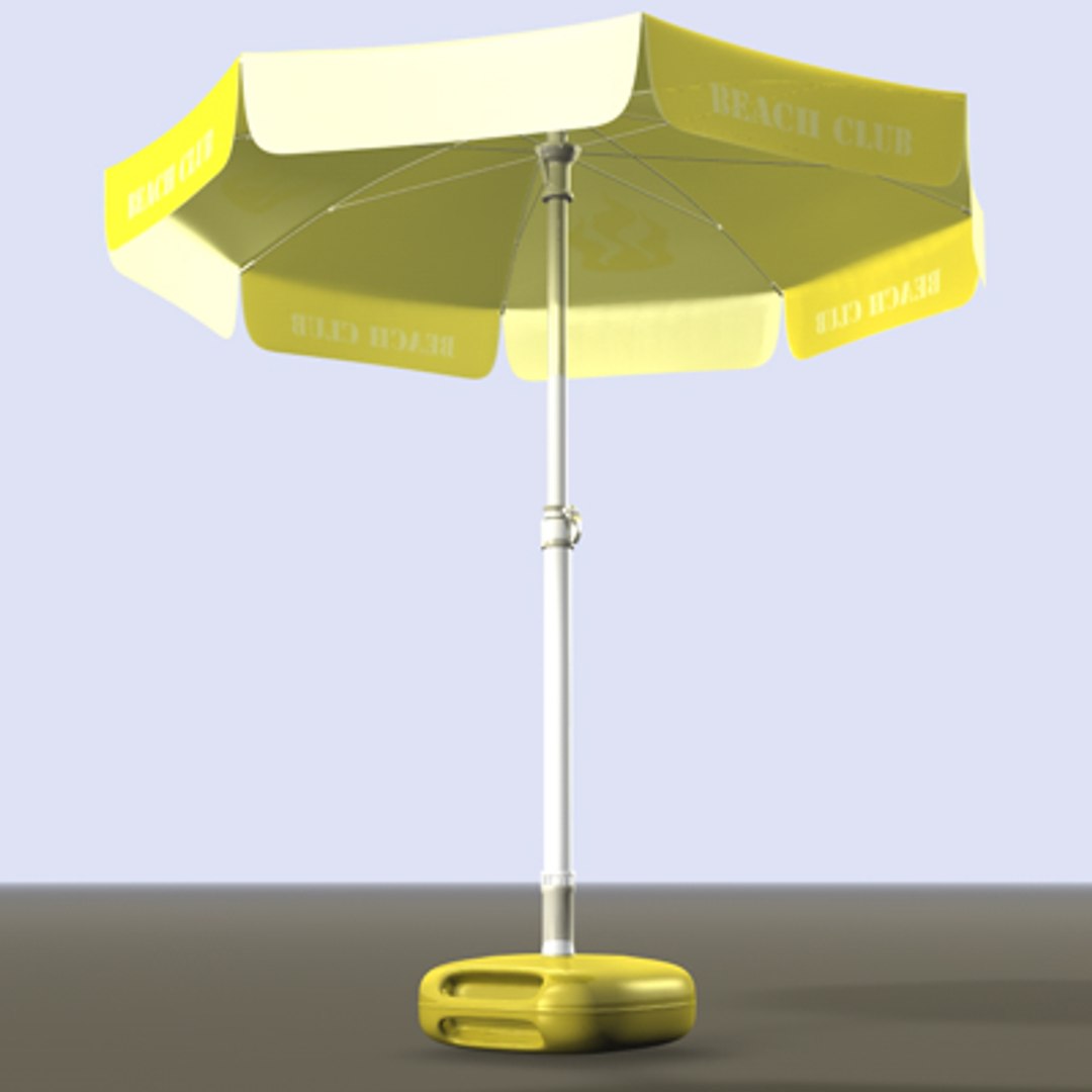3ds Beach Furniture Parasol Deckchair