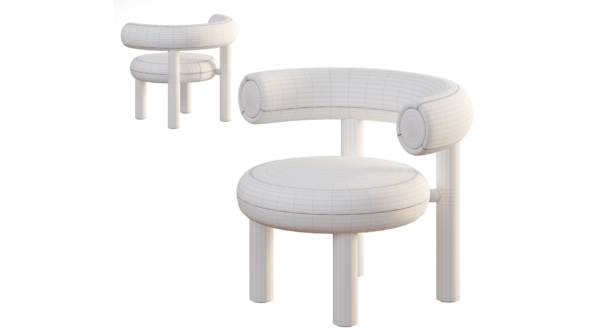 Chair Tom Dixon Lounge Hallingdal Fat 3D model - TurboSquid 2069176