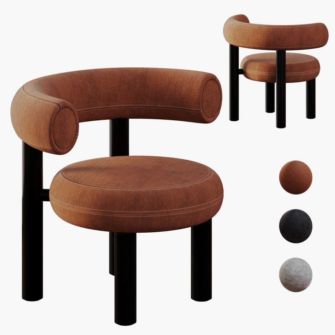 Chair Tom Dixon Lounge Hallingdal Fat 3D model - TurboSquid 2069176