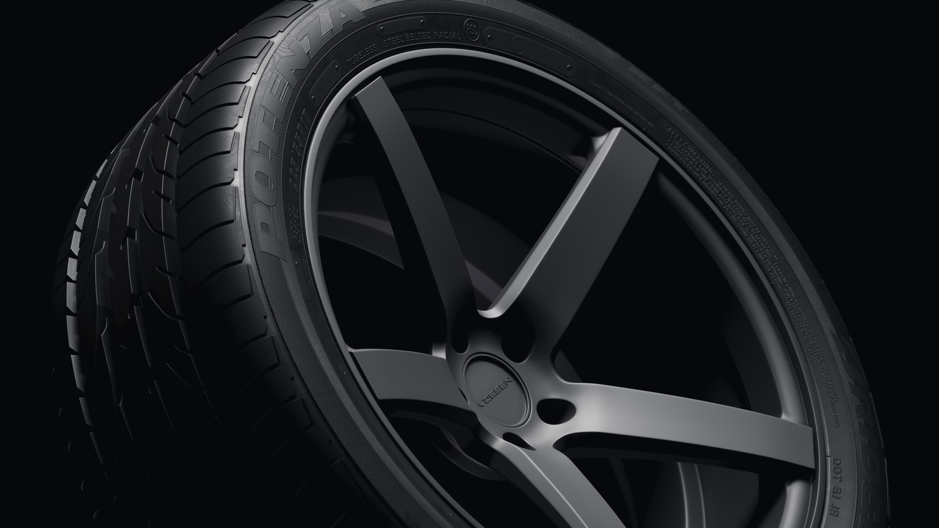 3D Model Bridgestone Potenza RE050 RFT - TurboSquid 2061745