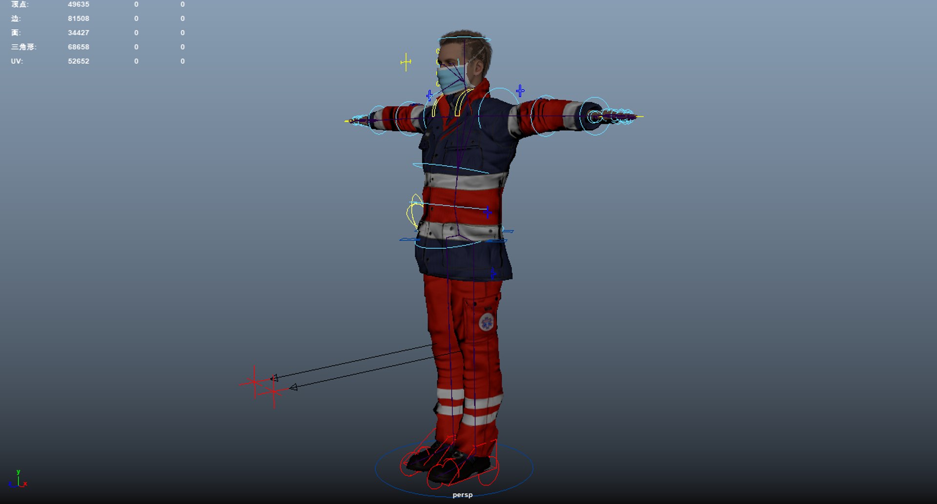 3D Model Paramedic Rigged - TurboSquid 2256277