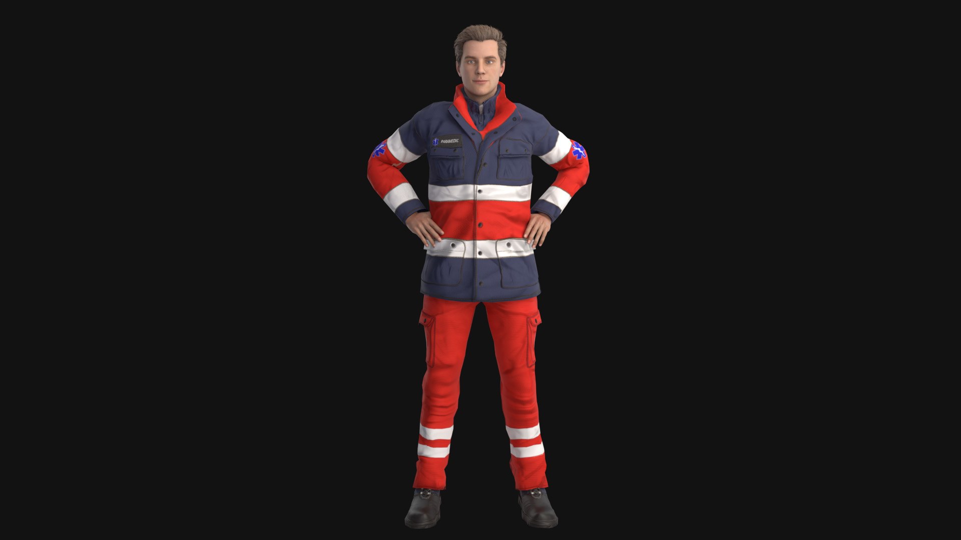 3D Model Paramedic Rigged - TurboSquid 2256277
