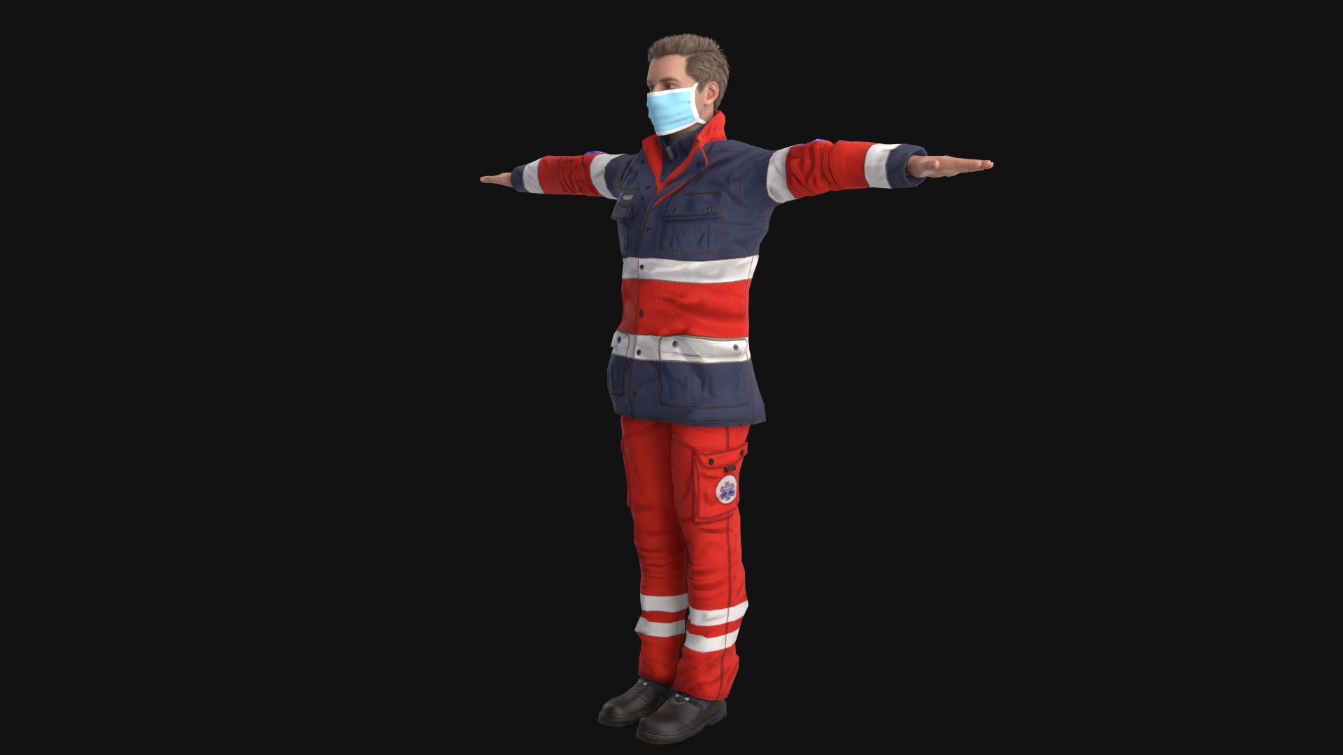 3D Model Paramedic Rigged - TurboSquid 2256277