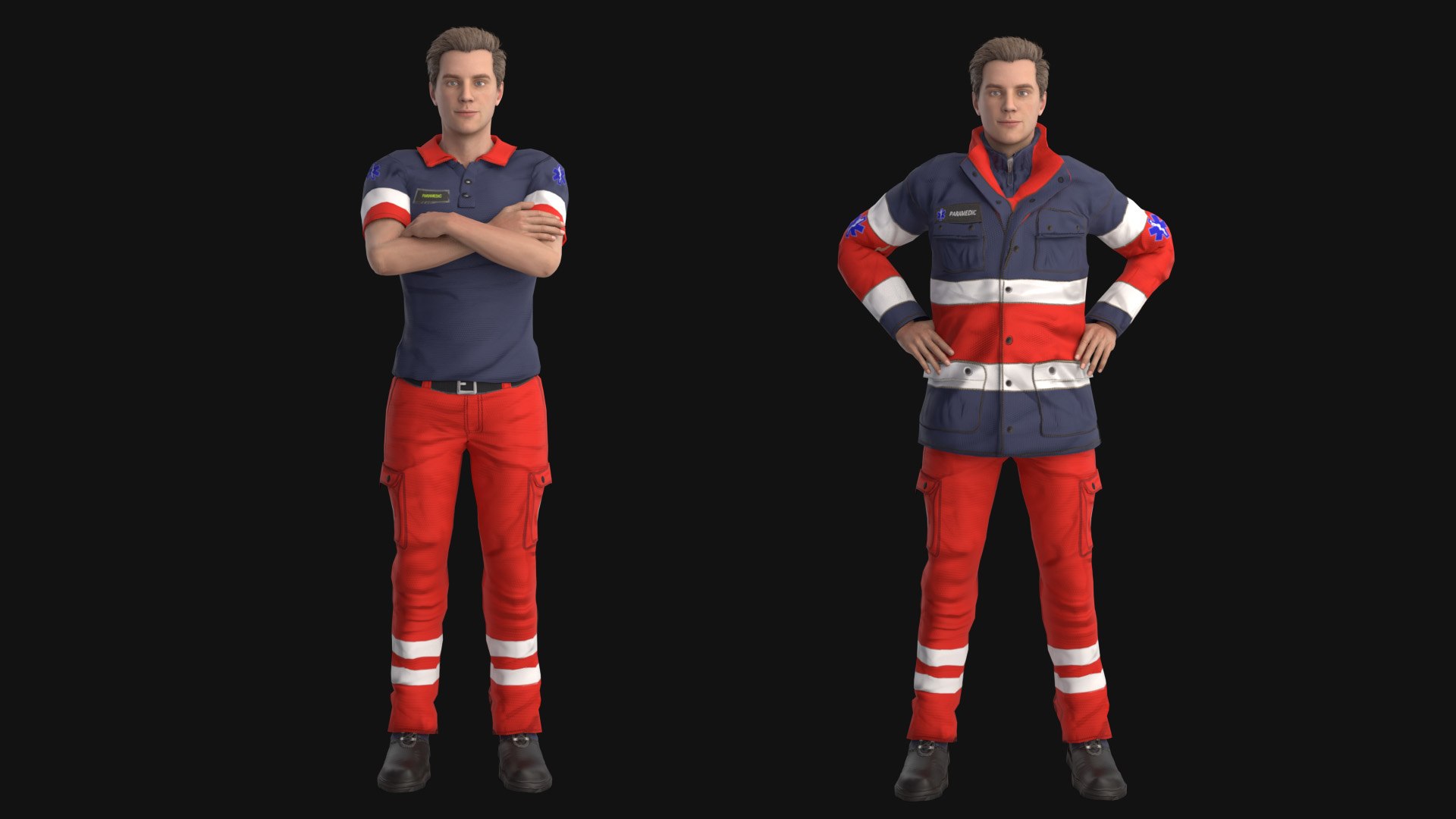 3D Model Paramedic Rigged - TurboSquid 2256277