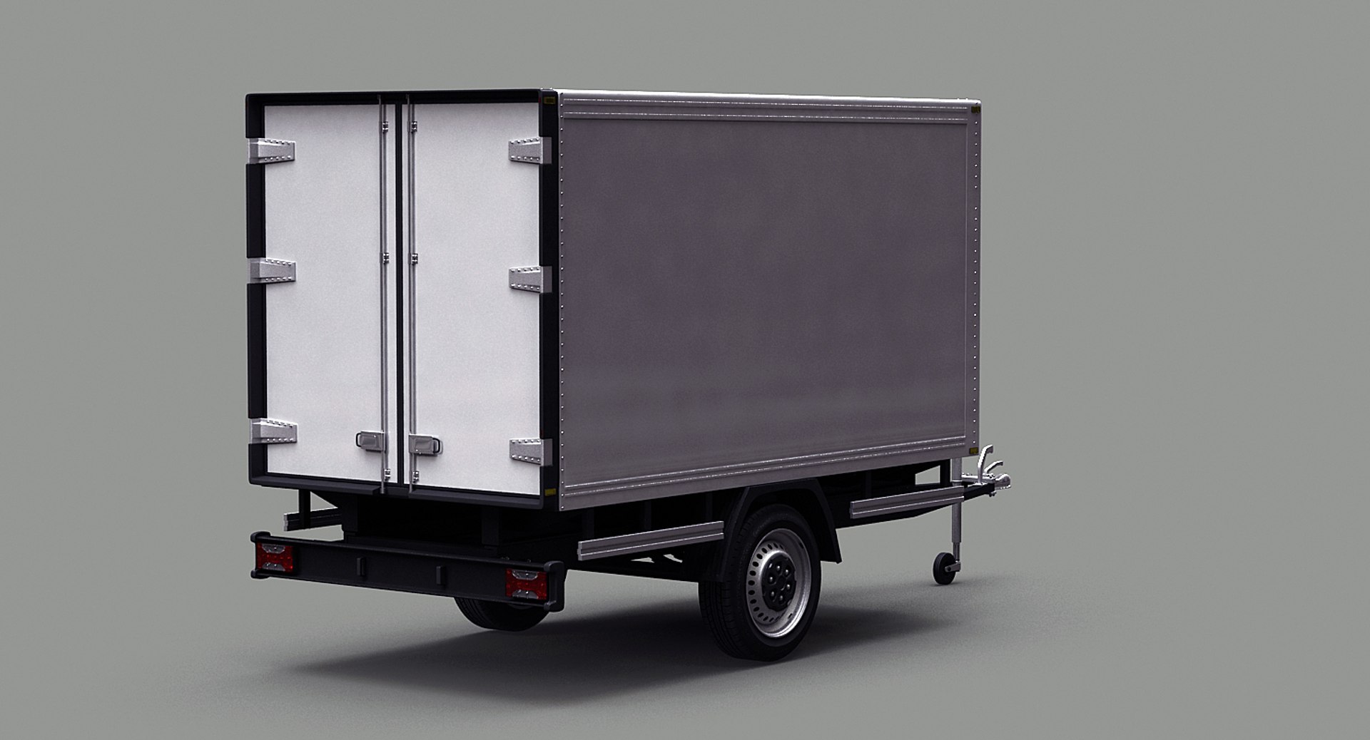 small box trailer 3d 3ds