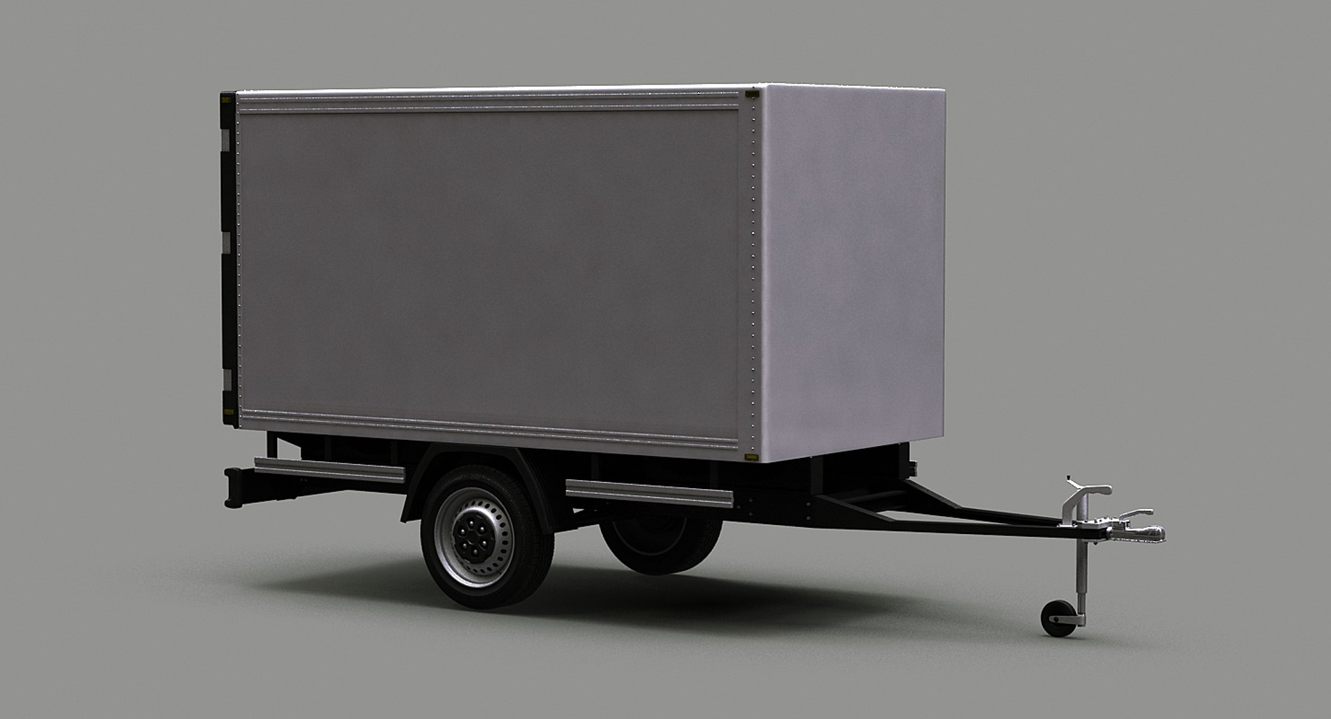 small box trailer 3d 3ds