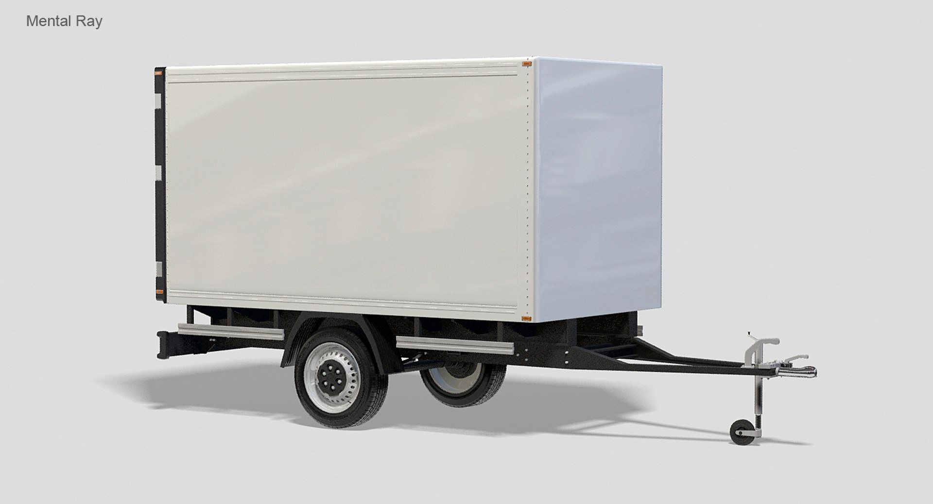 small box trailer 3d 3ds