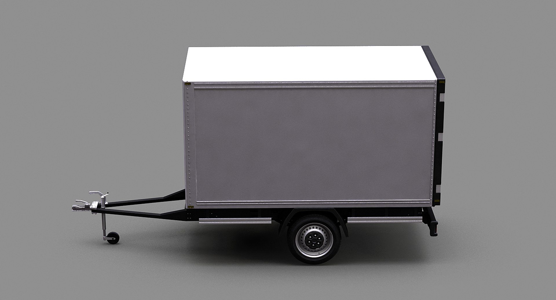 small box trailer 3d 3ds