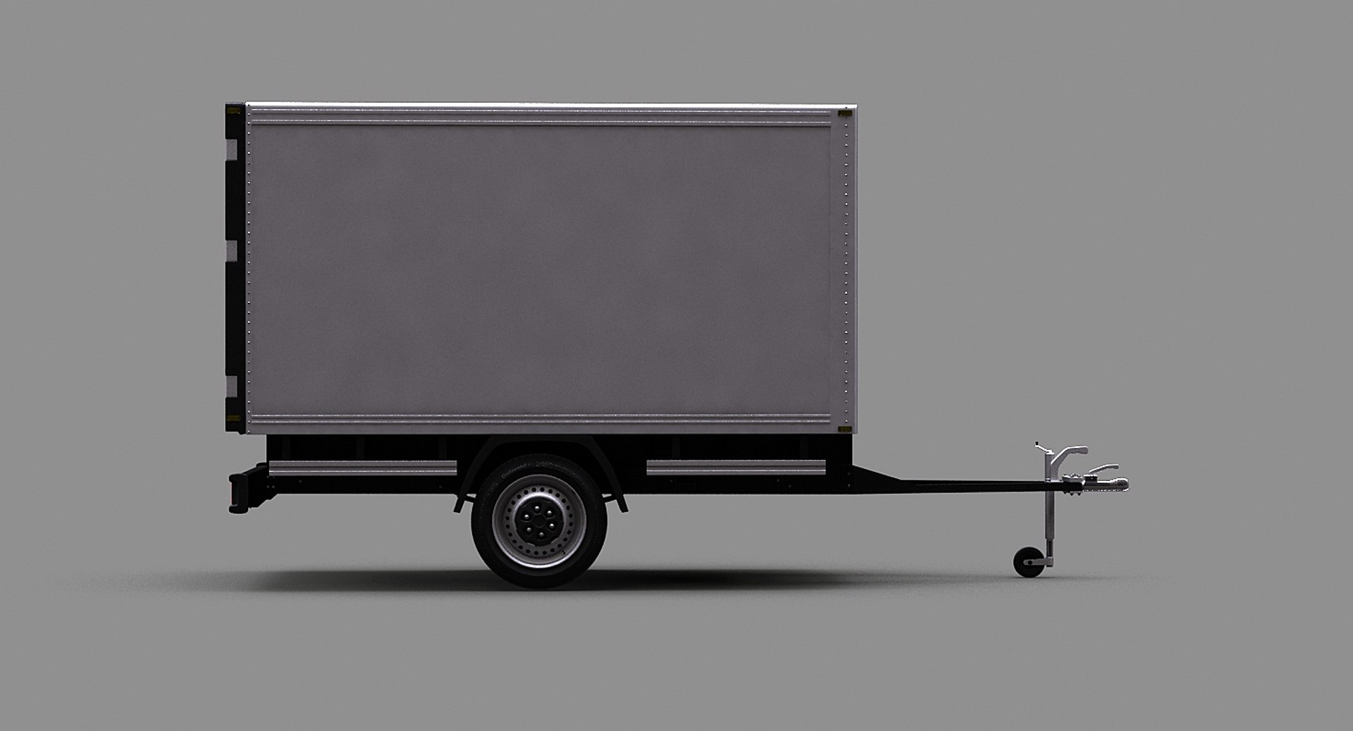 small box trailer 3d 3ds