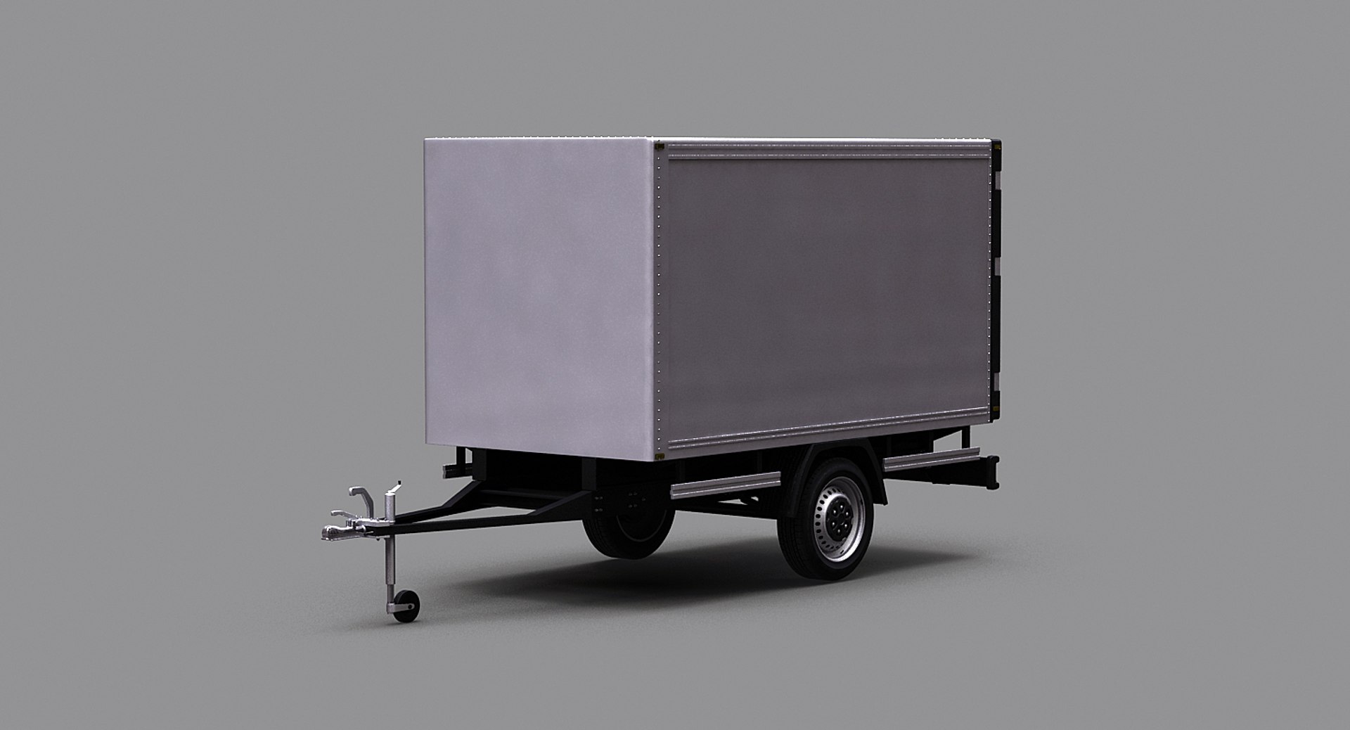 small box trailer 3d 3ds