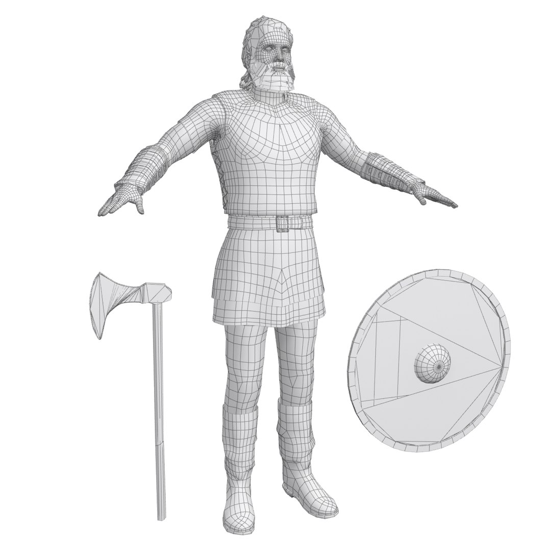 3D rigged viking - TurboSquid 1501783