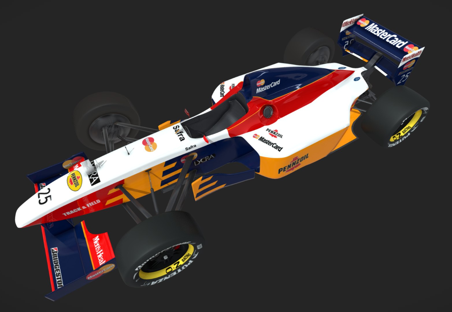 3D formula 97 lola mastercard model - TurboSquid 1498504