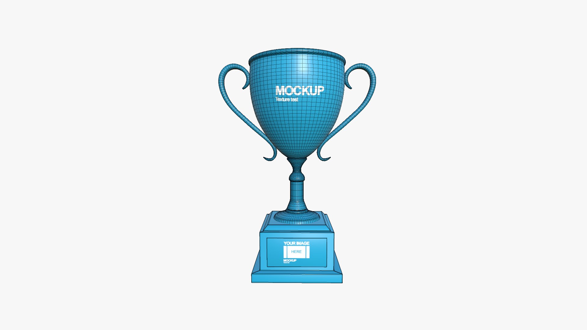3D Trophy Award A01 - Blank Mock Up Basic Template Model - TurboSquid ...
