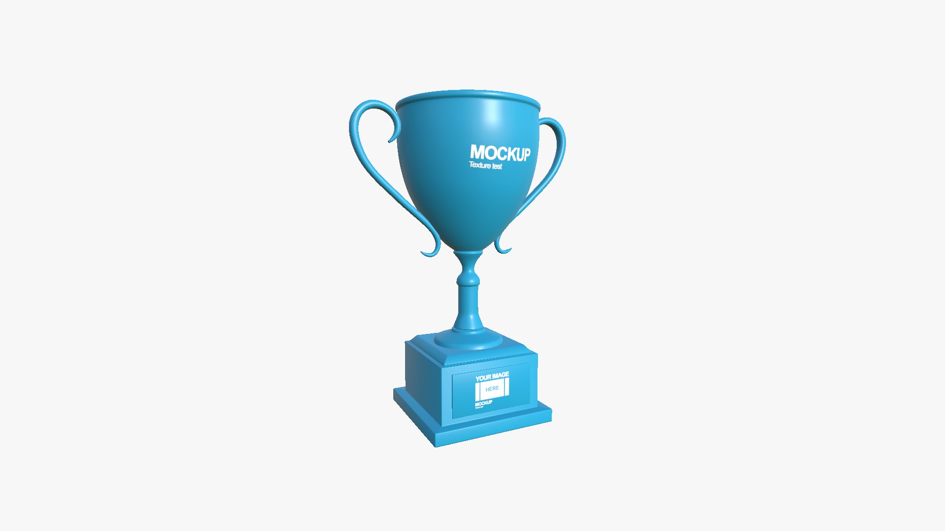 3D Trophy Award A01 - Blank Mock Up Basic Template Model - TurboSquid ...