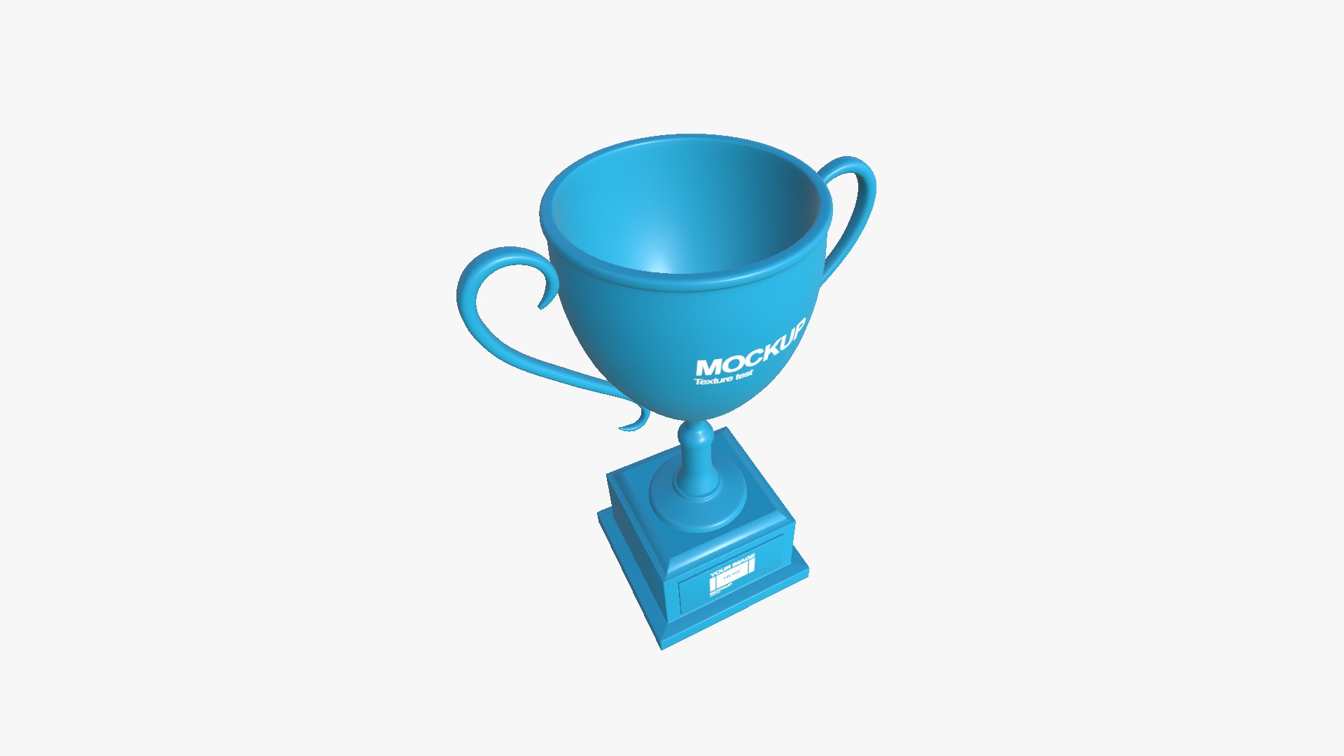 3D Trophy Award A01 - Blank Mock Up Basic Template Model - TurboSquid ...