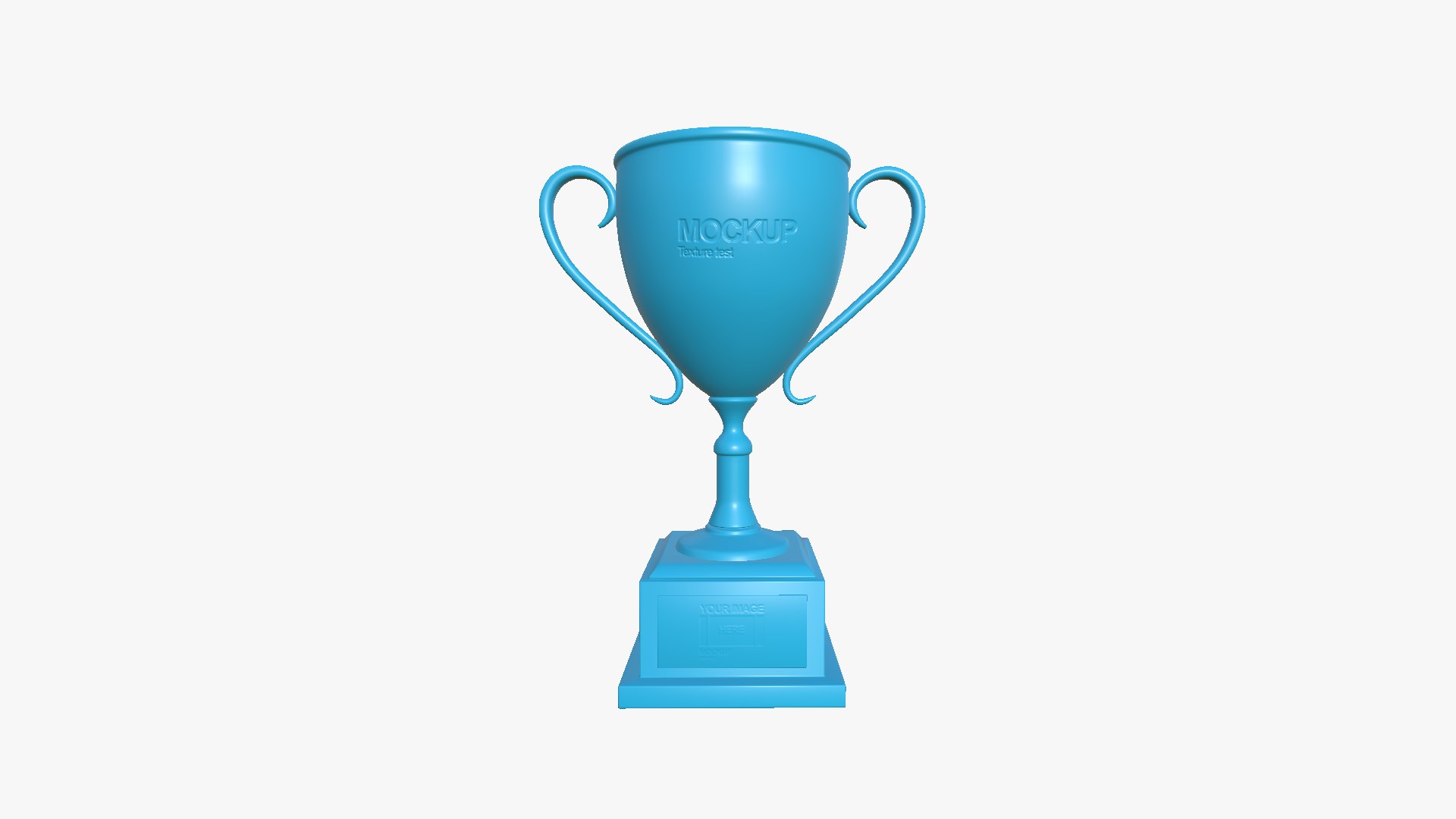 3D Trophy Award A01 - Blank Mock Up Basic Template Model - TurboSquid ...