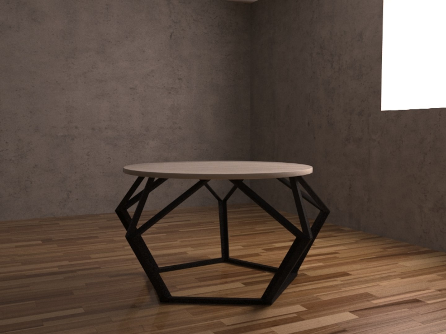 Modern Pentagon Coffee Table 3D Model - TurboSquid 1621347