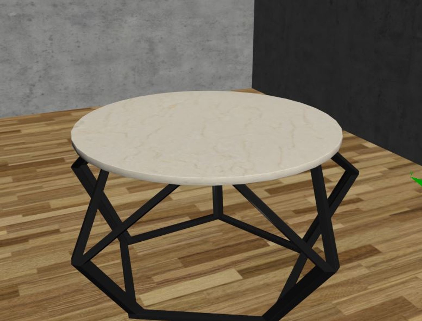 Modern Pentagon Coffee Table 3D Model - TurboSquid 1621347
