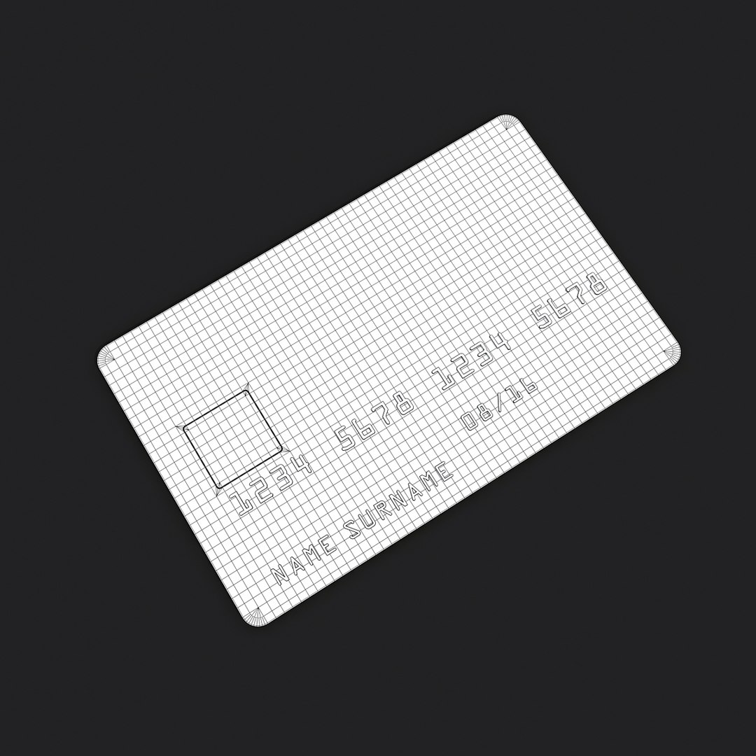 Credit Card 3d Model