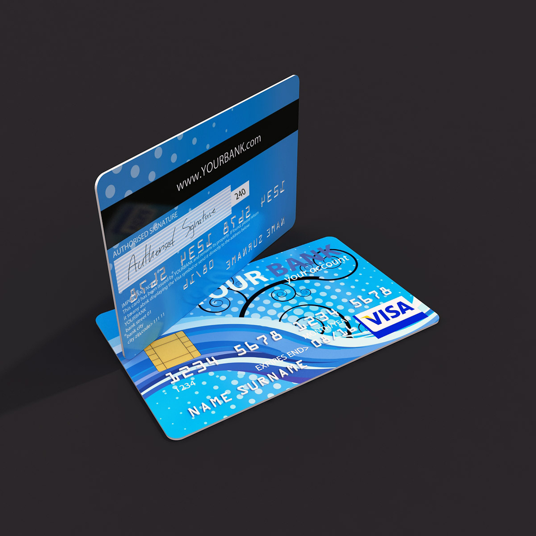 Credit Card 3d Model