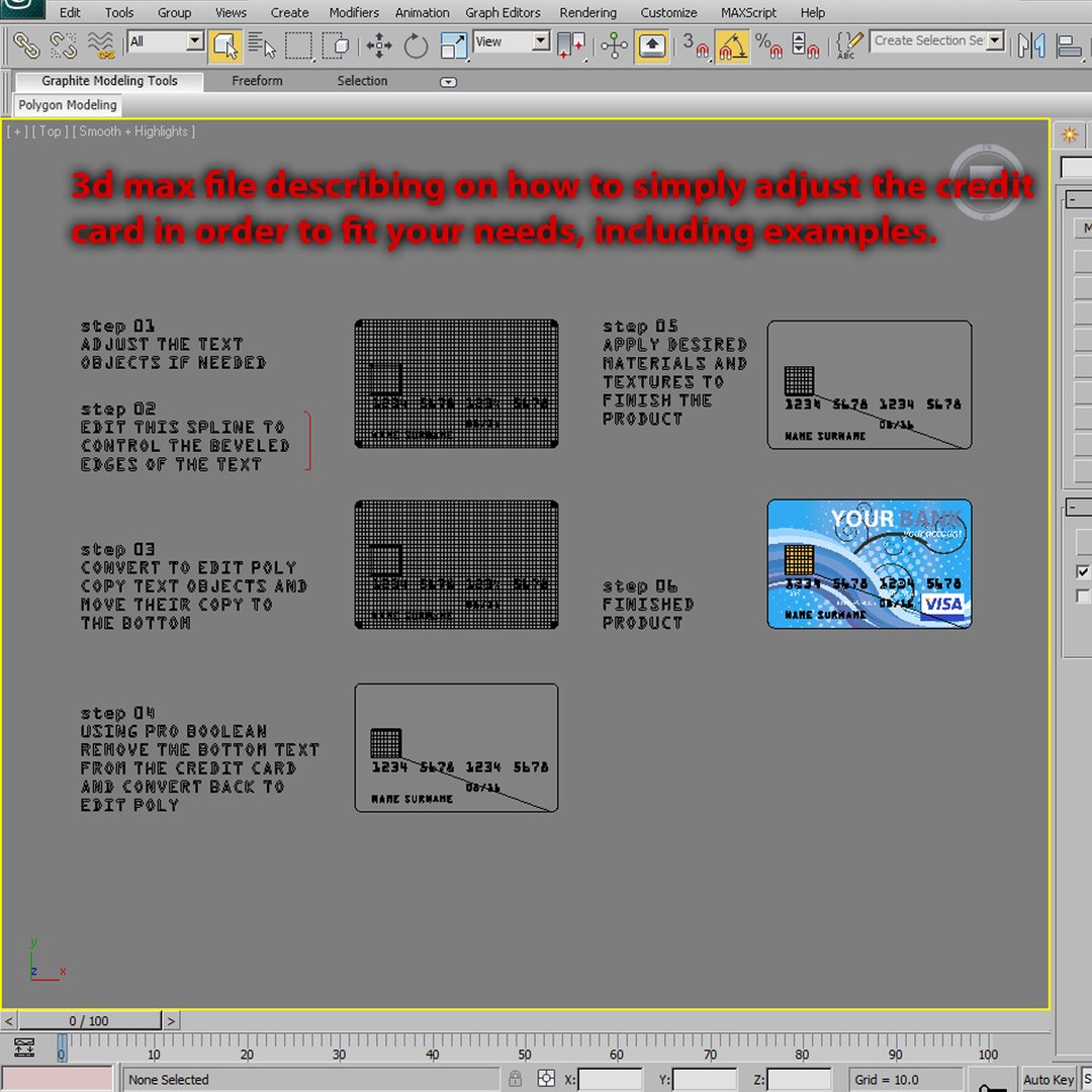 Credit Card 3d Model