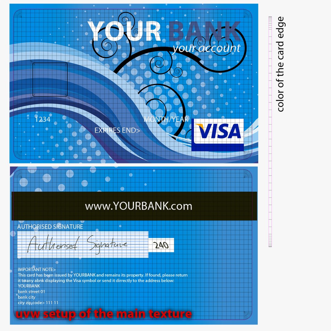 Credit Card 3d Model