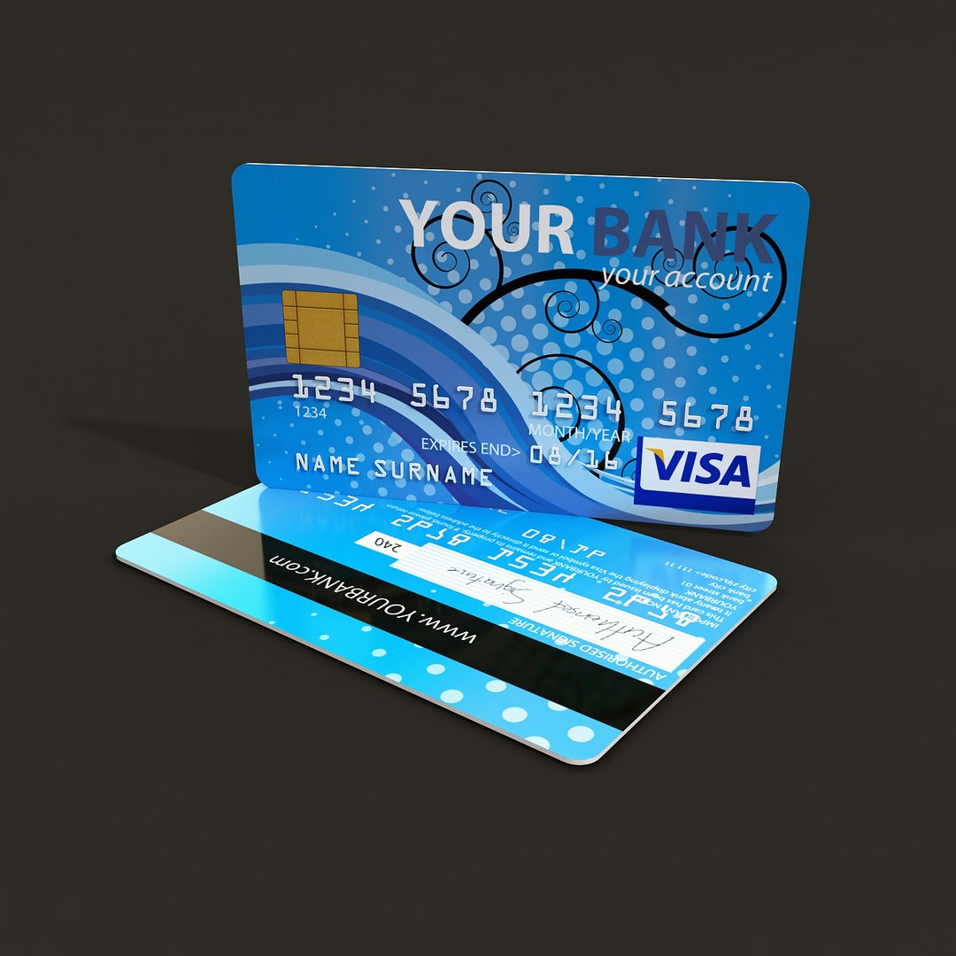 Credit Card 3d Model