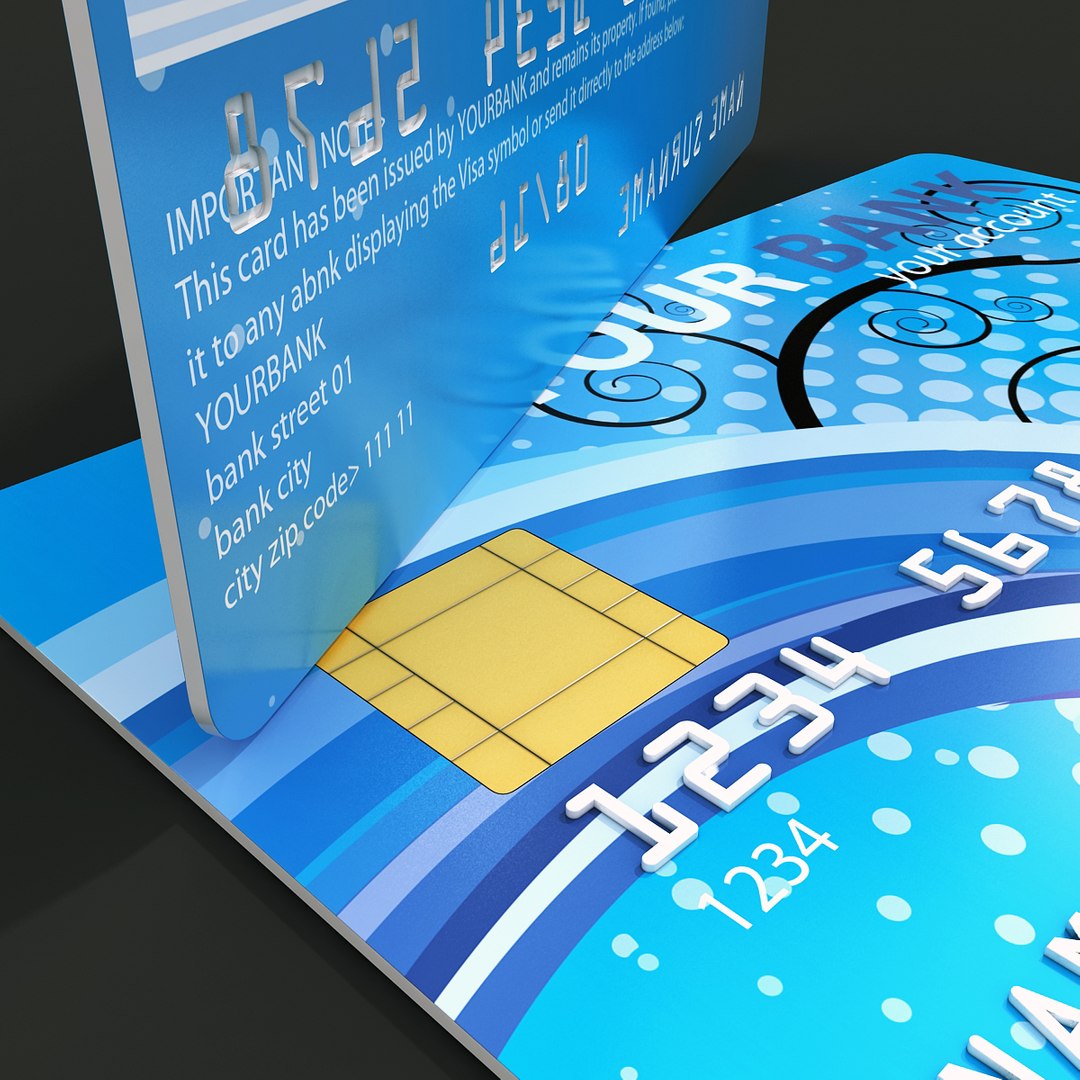 Credit Card 3d Model