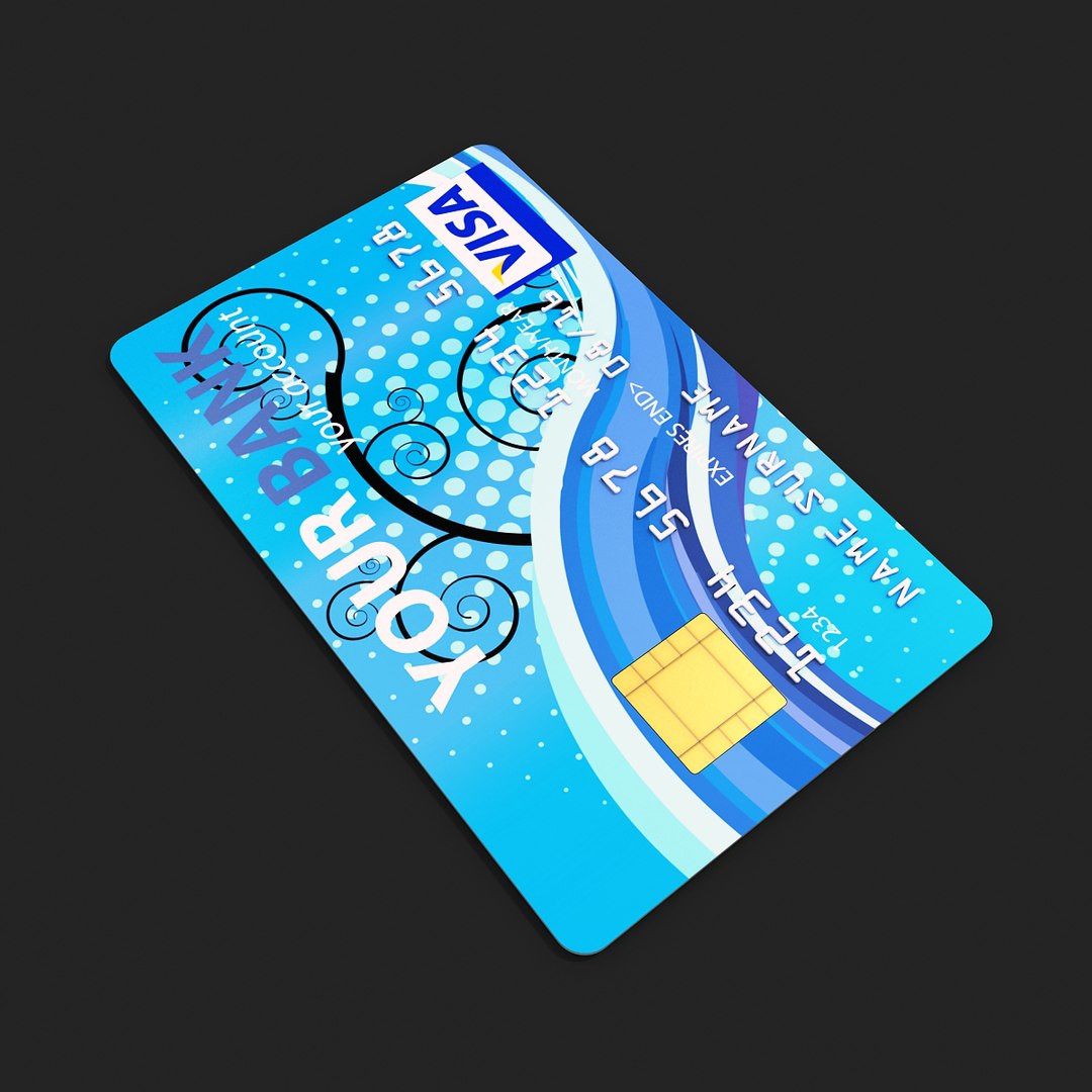 Credit Card 3d Model