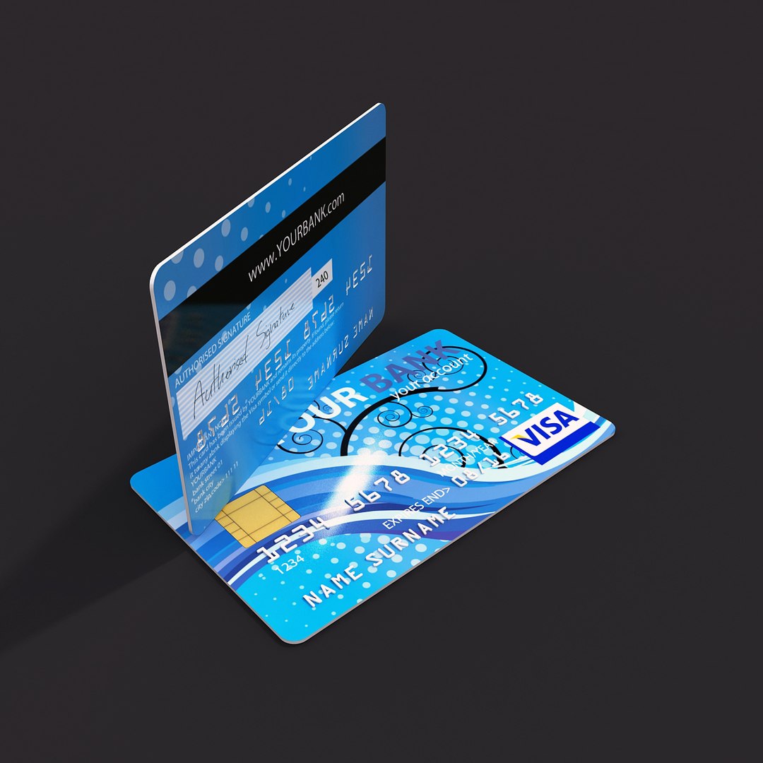 Credit Card 3d Model