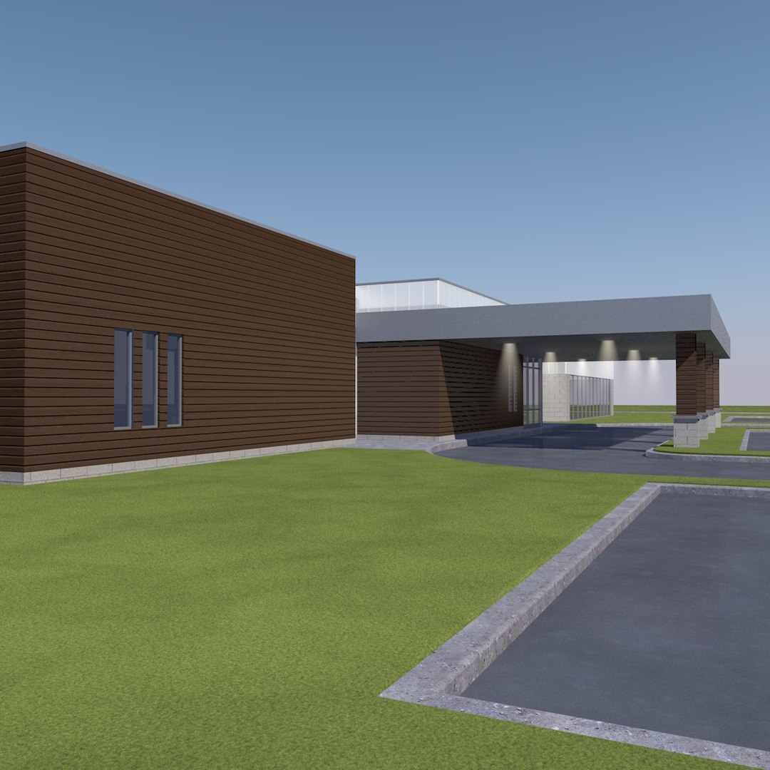 3D Hospital Entrance Windows - TurboSquid 1408757