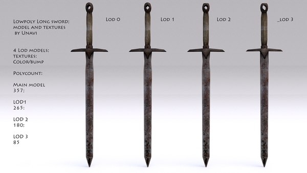 3ds long sword pack
