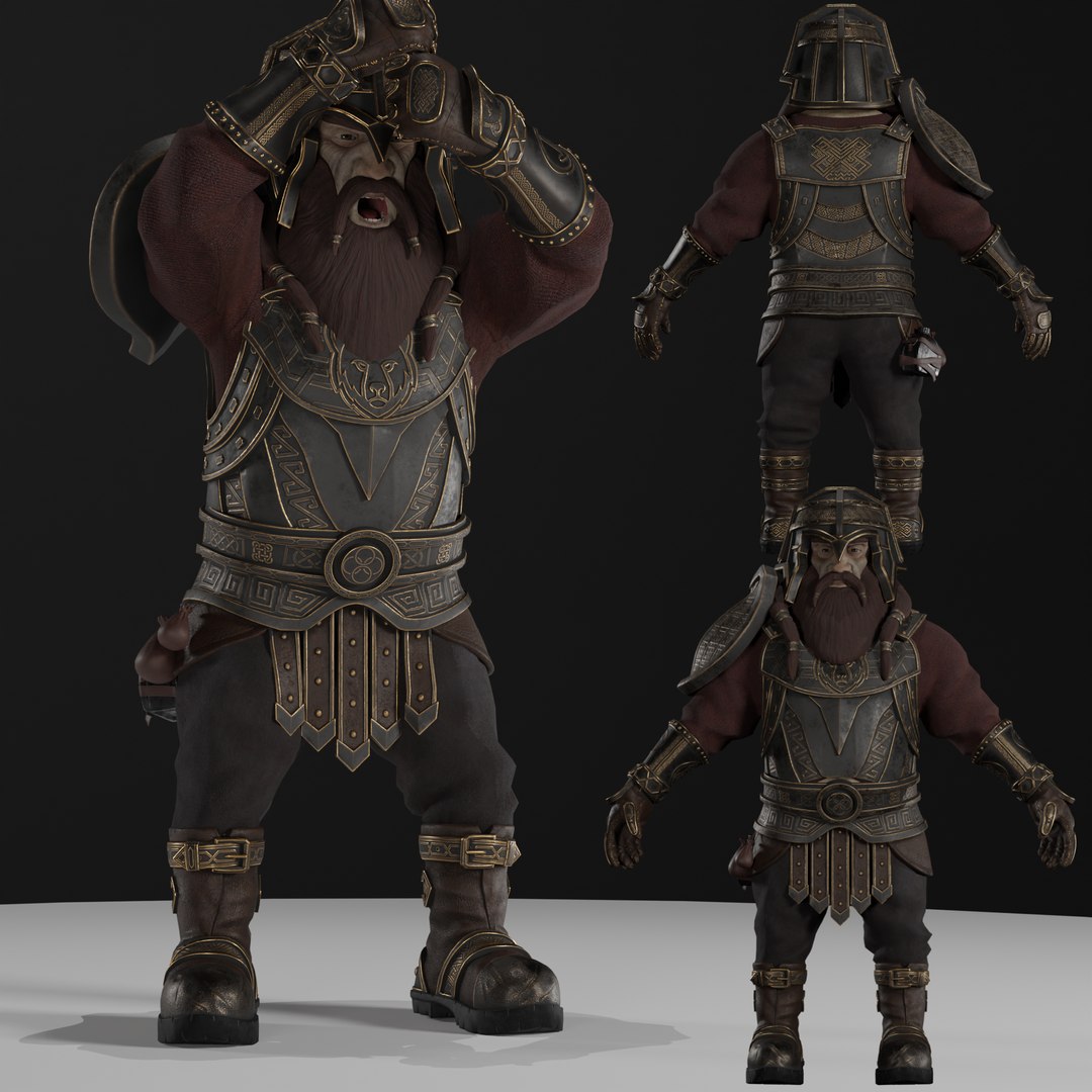 3D Dwarf - TurboSquid 2445039