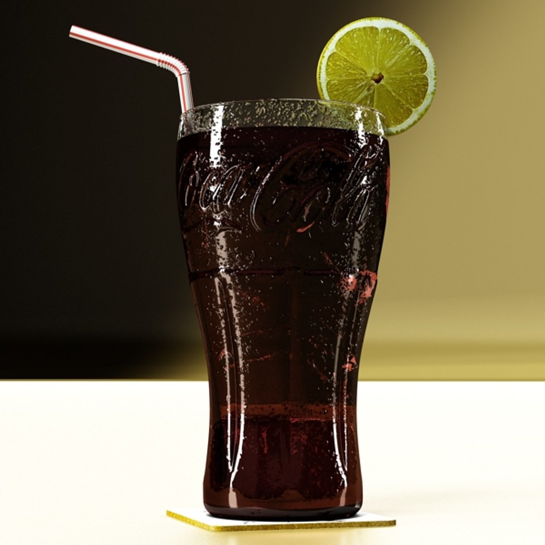3ds Max Coke Coca Cola Glass