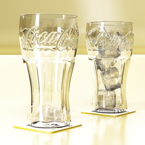 3ds max coke coca cola glass