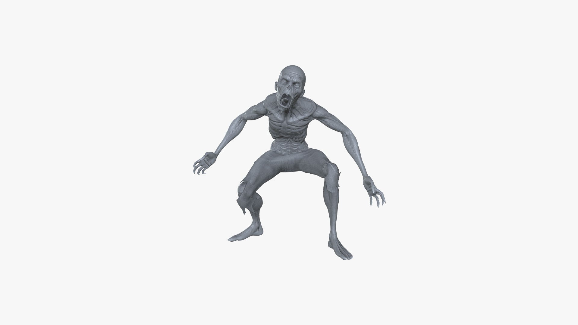 3D ZMB-006 Zombie Screaming - TurboSquid 2148490