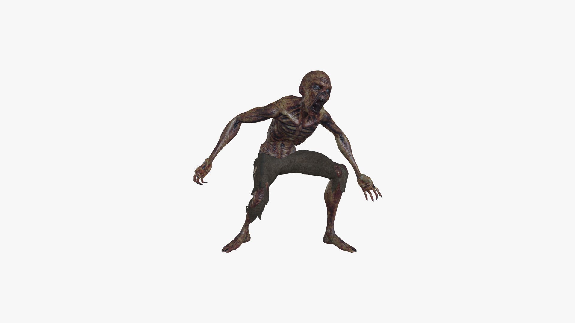 3D ZMB-006 Zombie Screaming - TurboSquid 2148490