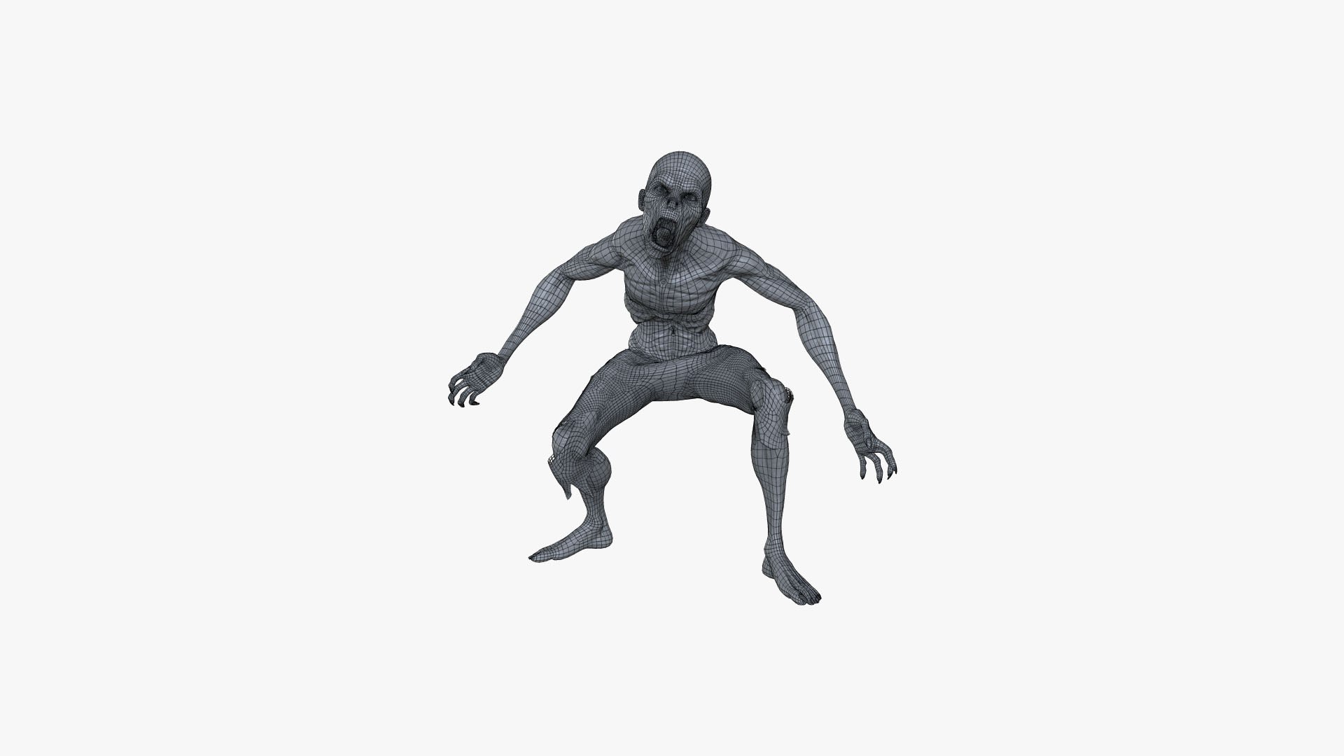 3D ZMB-006 Zombie Screaming - TurboSquid 2148490