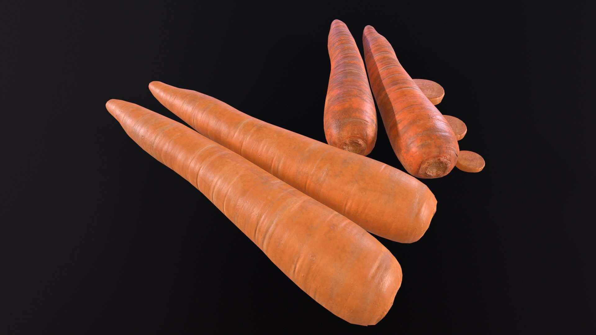 3D Carrots - TurboSquid 2175689