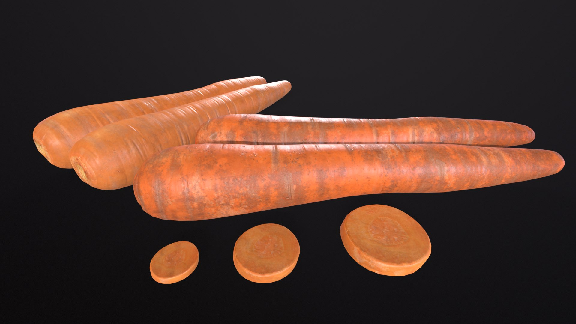 3D Carrots - TurboSquid 2175689
