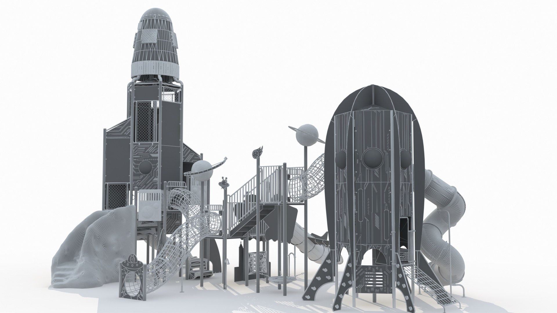 Space Amusement Park Model - TurboSquid 2366416